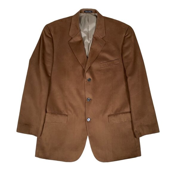 Alfani | Suits & Blazers | Alfani Microsuede Brown Camel Sport Coat ...